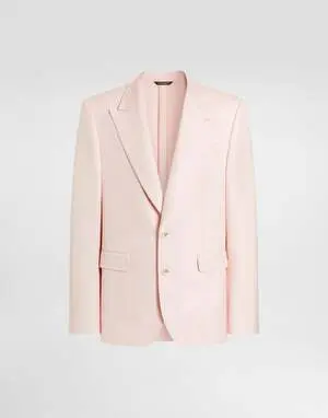 Dolce & Gabbana Double-breasted Portofino Cashmere Jacket Suits And Blazers - Pink