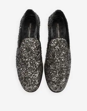 Dolce & Gabbana Sequined Loafers