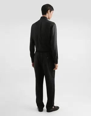 Dolce & Gabbana Dg Logo Martini Jacquard Shirt Shirts