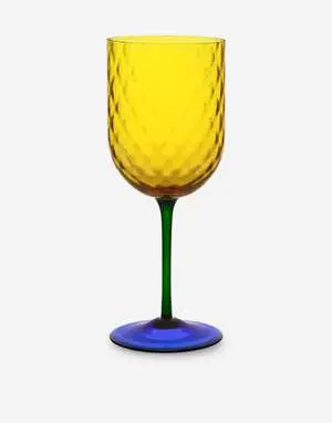 Dolce & Gabbana Hand-blown Murano Red Wine Glass Wine Glasses - Multicolor