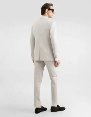 Dolce & Gabbana Single-breasted Jacket In Silk Wool Suits And Blazers