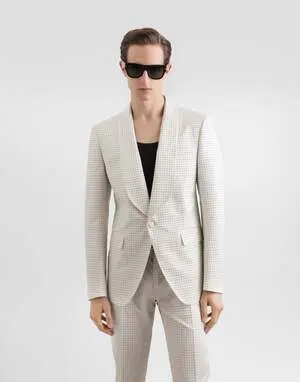 Dolce & Gabbana Single-breasted Jacket In Silk Wool Suits And Blazers
