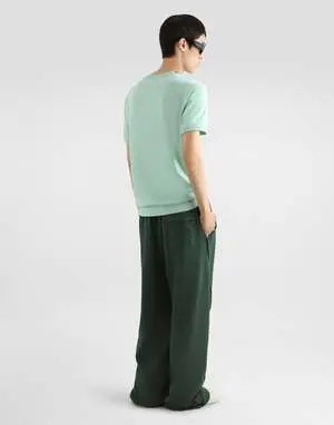 Dolce & Gabbana Cotton T-shirt With Patch T-shirts And Polos - Green