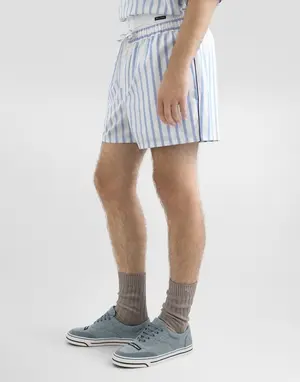 Dolce & Gabbana Striped Poplin Bermuda Shorts