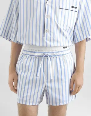 Dolce & Gabbana Striped Poplin Bermuda Shorts