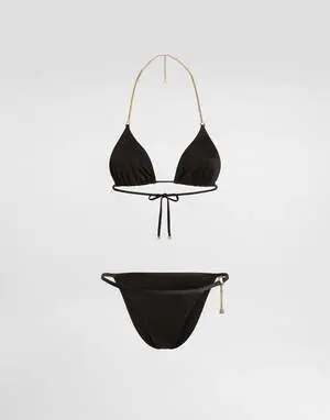 Dolce & Gabbana Triangle Bikini Swimwear - Black