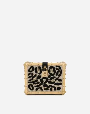 Dolce & Gabbana Satin Dolce Box With Embroidery Handbags Multi-colored Viscose - Multicolor