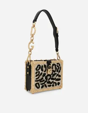 Dolce & Gabbana Satin Dolce Box With Embroidery Handbags Multi-colored Viscose