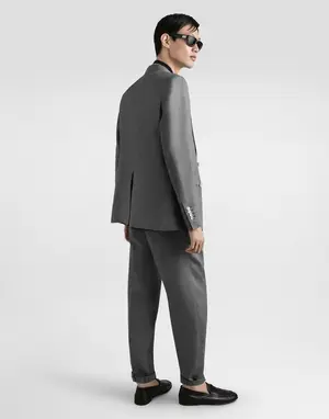 Dolce & Gabbana Sicilia Single-breasted Jacket In Washed Linen Suits And Blazers