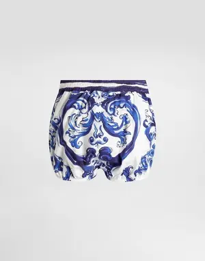 Dolce & Gabbana Majolica- Poplin Shorts