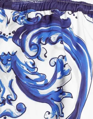 Dolce & Gabbana Majolica- Poplin Shorts