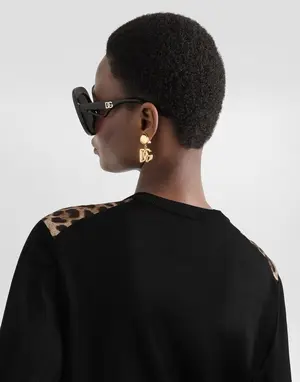 Dolce & Gabbana Leo- Virgin Wool And Satin Cardigan