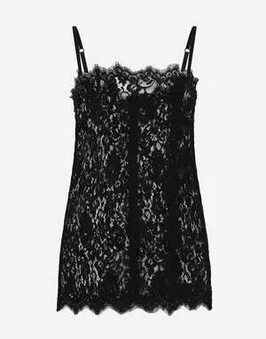 Dolce & Gabbana Lace Top Shirts And Tops - Black