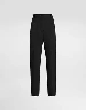 Dolce & Gabbana Wool Gabardine Tailored Trousers