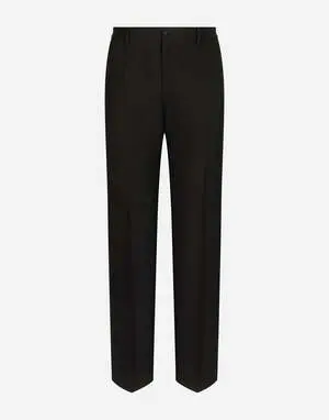 Dolce & Gabbana Stretch Cotton Twill Pants - Black