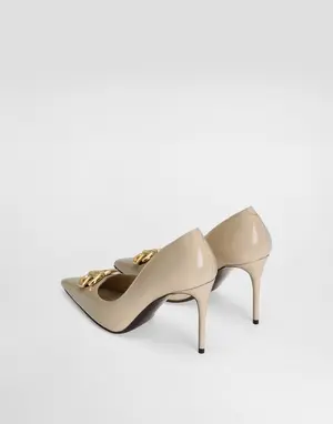 Dolce & Gabbana Calfskin Pumps Pumps And Slingback Leather - Beige