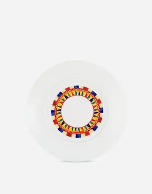 Dolce & Gabbana Set 2 Porcelain Dinner Plates Flat Plates