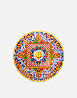 Dolce & Gabbana Set 2 Porcelain Dinner Plates Flat Plates
