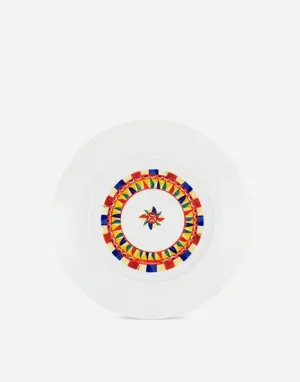 Dolce & Gabbana Set 2 Porcelain Dinner Plates Flat Plates