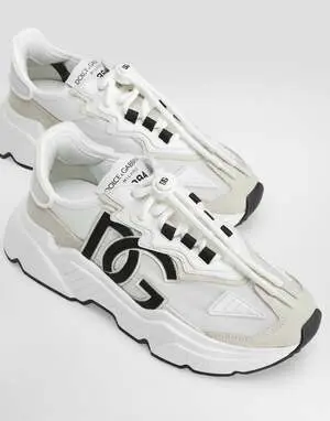 Dolce & Gabbana Mixed-materials Daymaster Sneakers - White
