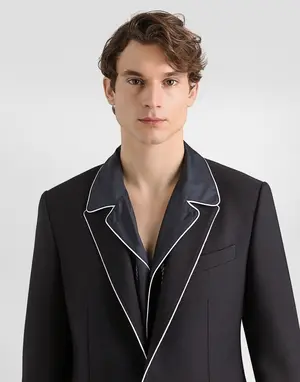 Dolce & Gabbana Martini Light Single-breasted Wool Twill Jacket Suits And Blazers