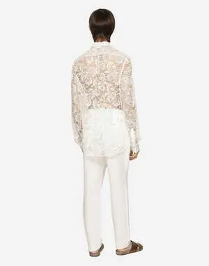 Dolce & Gabbana Lace Martini-fit Shirt Shirts Lace