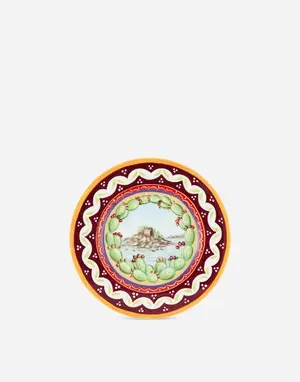 Dolce & Gabbana Set 2 Bread Plates In Fine Porcelain Bread Plates