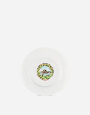 Dolce & Gabbana Set 2 Bread Plates In Fine Porcelain Bread Plates