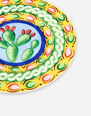 Dolce & Gabbana Set 2 Bread Plates In Fine Porcelain Bread Plates