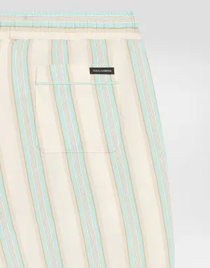 Dolce & Gabbana Striped Canvas Vanity Trousers