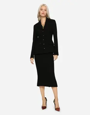 Dolce & Gabbana Virgin Wool Pencil Skirt Skirts