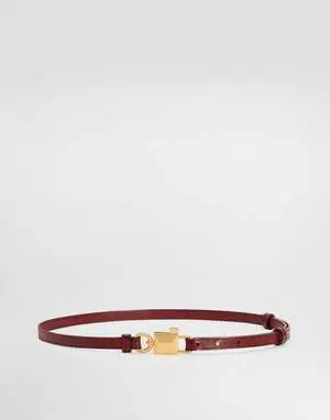 Dolce & Gabbana Calfskin Belt - Belts 90 Red