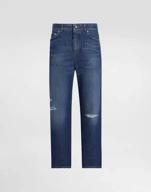 Dolce & Gabbana Boyfriend Jeans Denim And Jeans Multi-colored - Multicolor