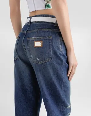 Dolce & Gabbana Boyfriend Jeans Denim And Jeans Multi-colored