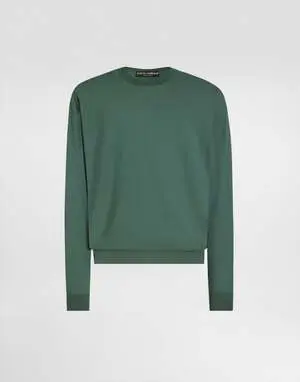 Dolce & Gabbana Pull Girocollo M/l - Man Sweaters And Cardigans 48 Green