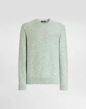 Dolce & Gabbana Dolce & Gabbana Crew Neck Long Sleeve Cashmere Pullover Green