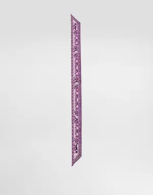 Dolce & Gabbana Majolica-print Silk Twill Bandeau� Scarves And Silks Silk - Multicolor