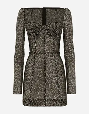 Dolce & Gabbana Sequined Corset Dress