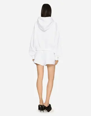 Dolce & Gabbana Jersey Shorts With Embossed Dg Logo Pants And Shorts