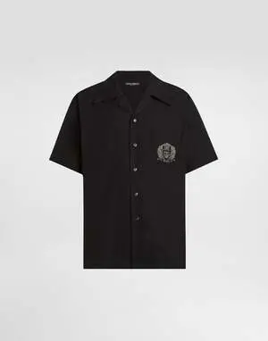 Dolce & Gabbana Hawaii Cotton Shirt Shirts - Black
