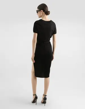 Dolce & Gabbana Asymmetrical Draped Jersey Skirt