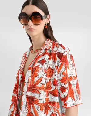 Dolce & Gabbana Majolica-print Silk Shirt - Multicolor
