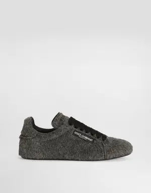 Dolce & Gabbana Alpaca Portofino Soft Sneakers - Grey