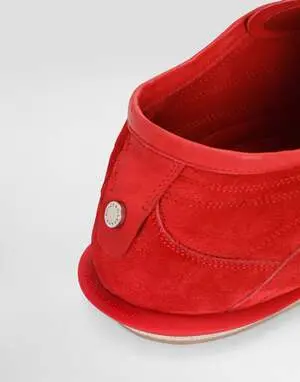 Dolce & Gabbana Suede Lipari Lace-ups - Red
