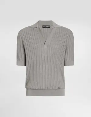 Dolce & Gabbana Polo M/c Sweaters And Cardigans Gray - Grey