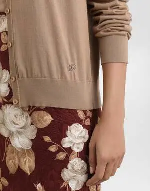 Dolce & Gabbana Cashmere Cardigan Sweaters And Cardigans - Beige