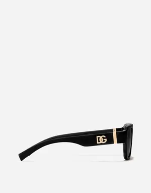Dolce & Gabbana Tortoiseshell Acetate Cat Eye Sunglasses - Black