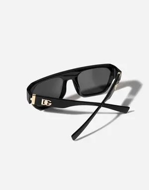 Dolce & Gabbana Tortoiseshell Acetate Cat Eye Sunglasses - Black