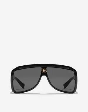 Dolce & Gabbana Tortoiseshell Acetate Cat Eye Sunglasses - Black