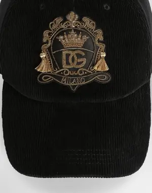 Dolce & Gabbana Corduroy Baseball Hat Hats And Gloves